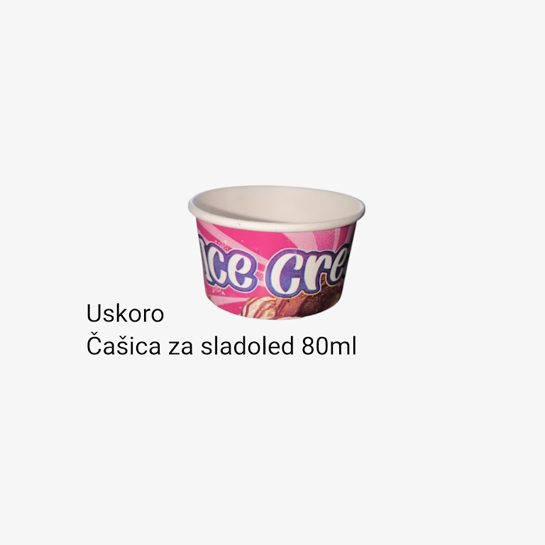 Papirna čaša 80ml ice cream