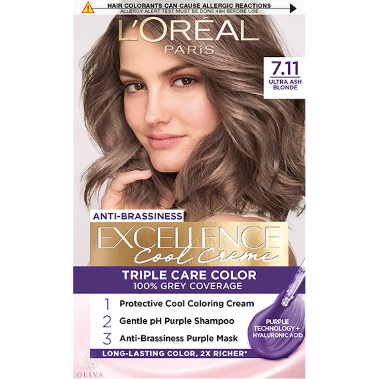 L'OREAL PARIS EXCELLENCE COOL CREME 7.11 FARBA ZA KOSU