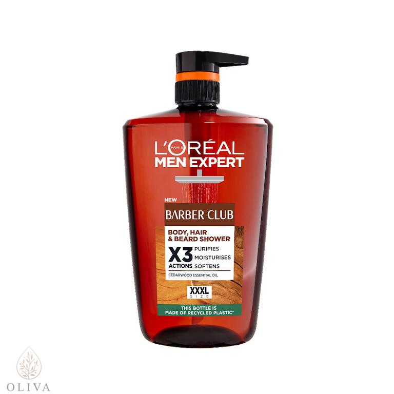 L'OREAL PARIS MEN EXPERT BARBER CLUB GEL ZA TUŠIRANJE 1000 ML