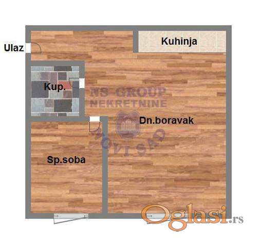 Dvosoban stan na Sajmu, 58m2