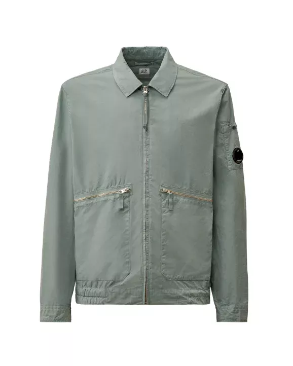 CP COMPANY MICROREPS LENS OVERSHIRT JAKNA SILVER BLUE