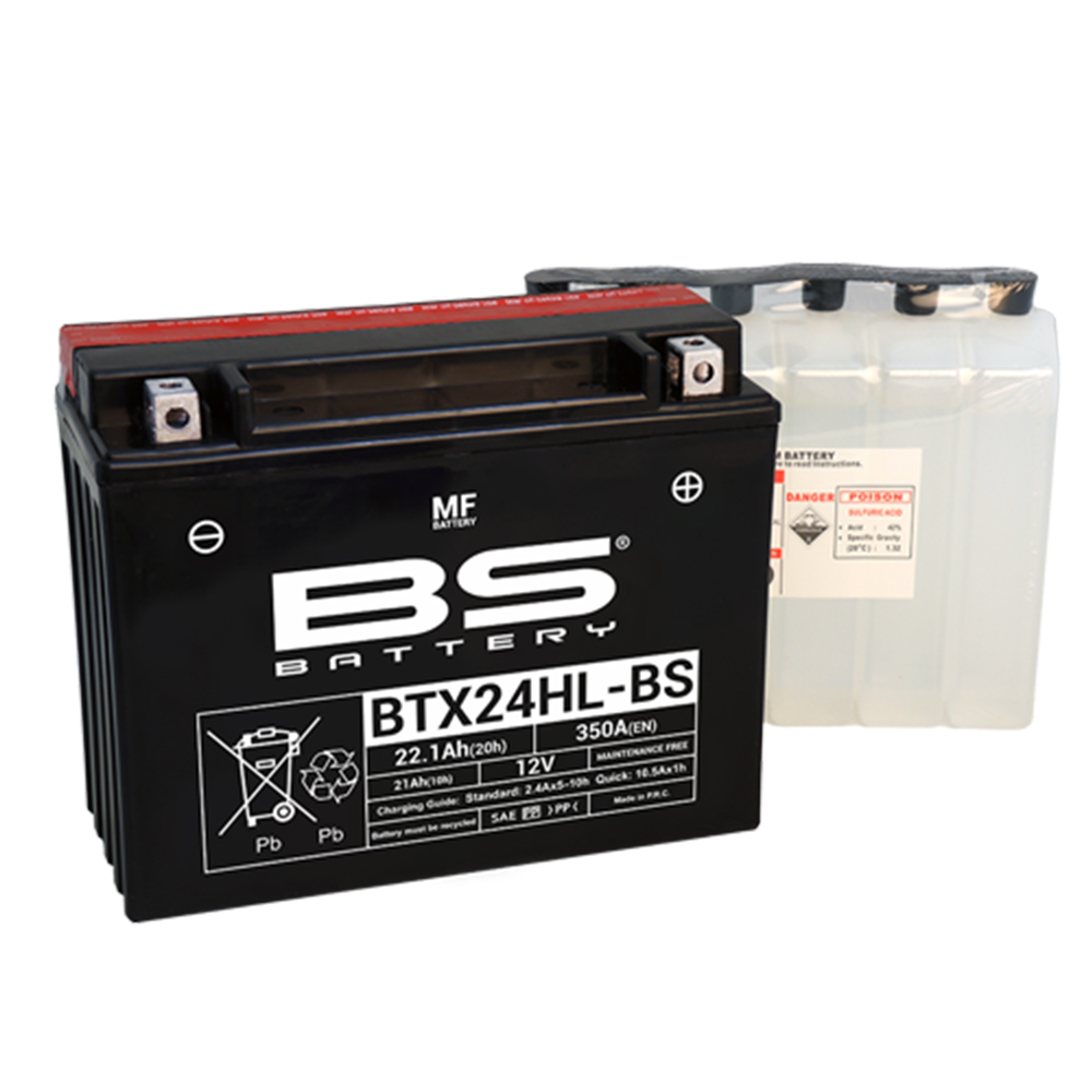AKUMULATOR BS 12V 21AH GEL BTX24HL-BS DESNI PLUS (205X87X162) 350A