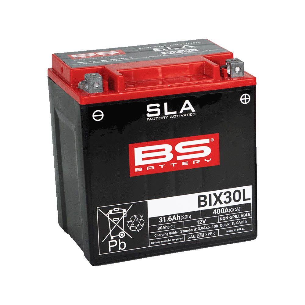 AKUMULATOR BS 12V 30AH SLA GEL BIX30L-FA DESNI PLUS (165X125X175) 400A