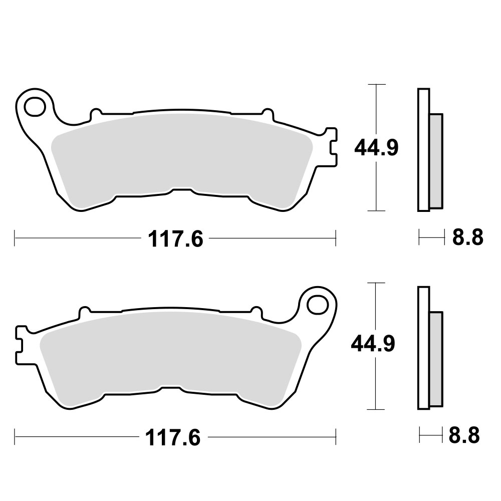 DISK PLOČICE ZA MOTOCIKLE TRW MCB776SV ( SINTER )