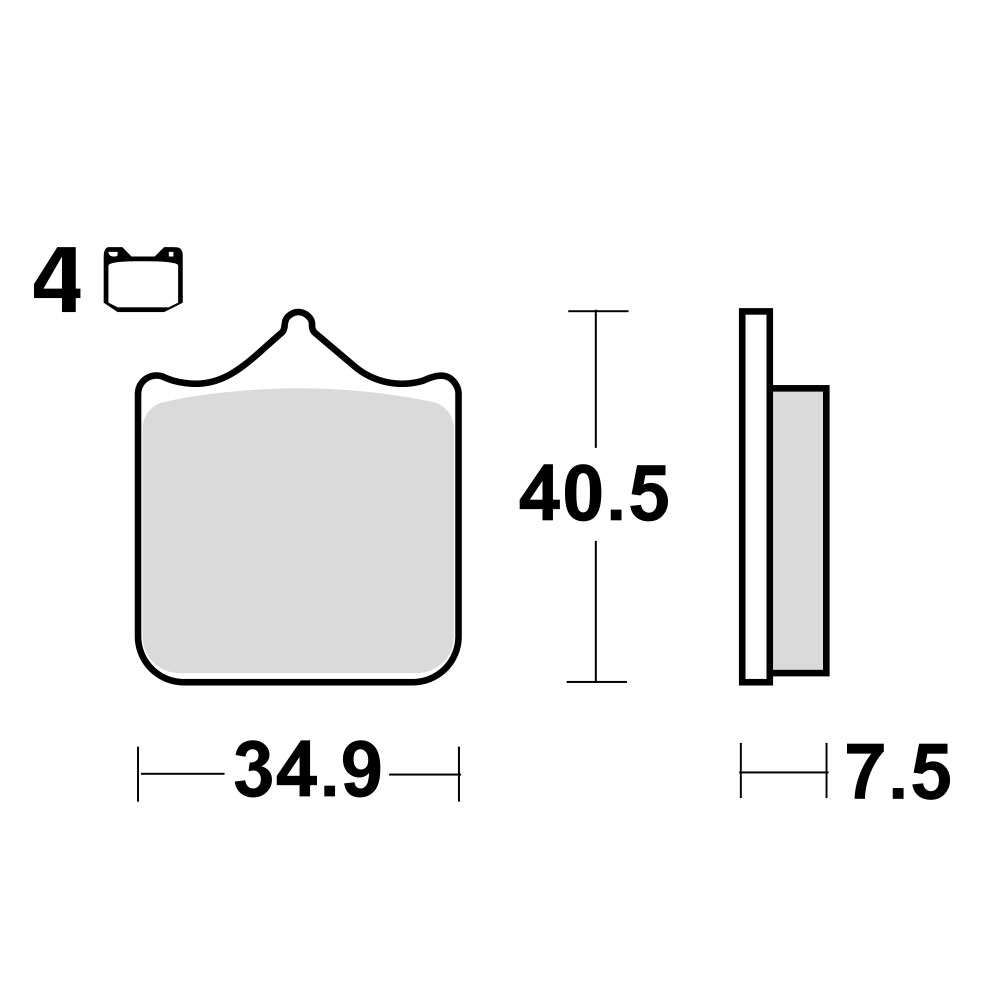 DISK PLOČICE TRW MCB722SRM ( MAXI - SCOOTER SINTER )