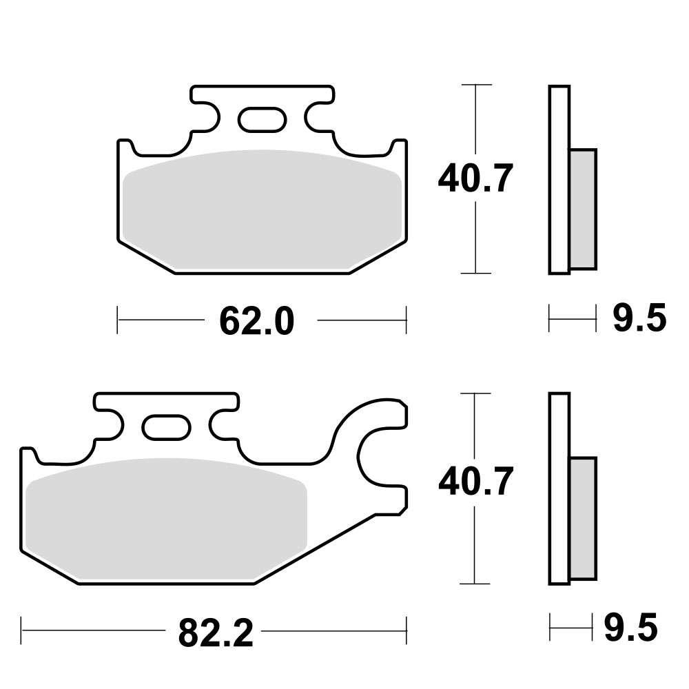 DISK PLOČICE TRW MCB725(ORGANIC)