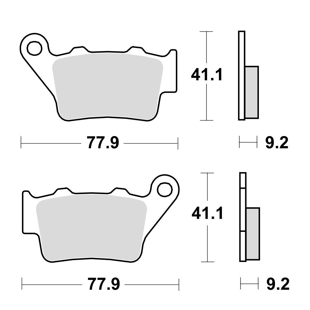 DISK PLOČICE TRW MCB672SH ( SINTER )