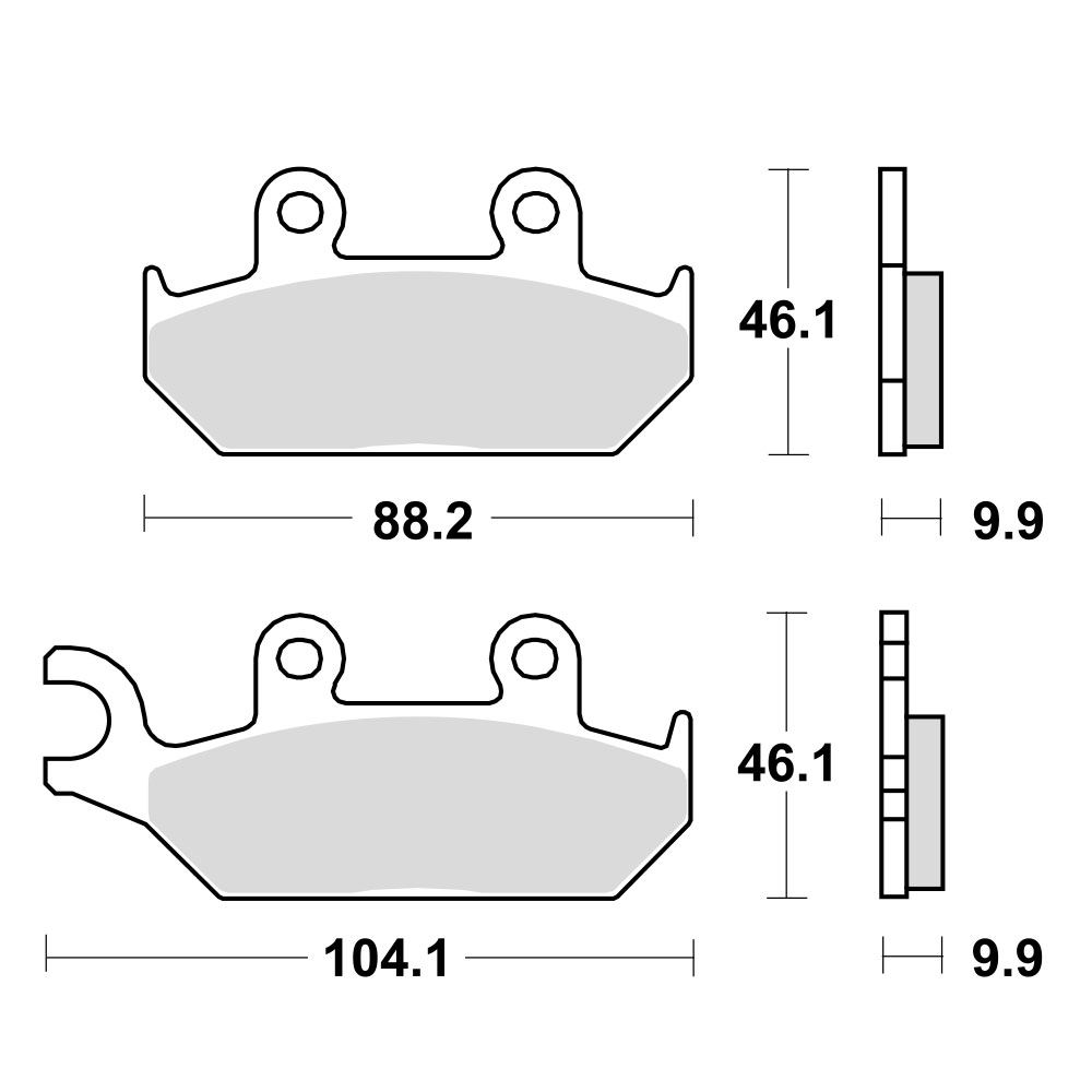 DISK PLOČICE TRW MCB631 ( ORGANIC )