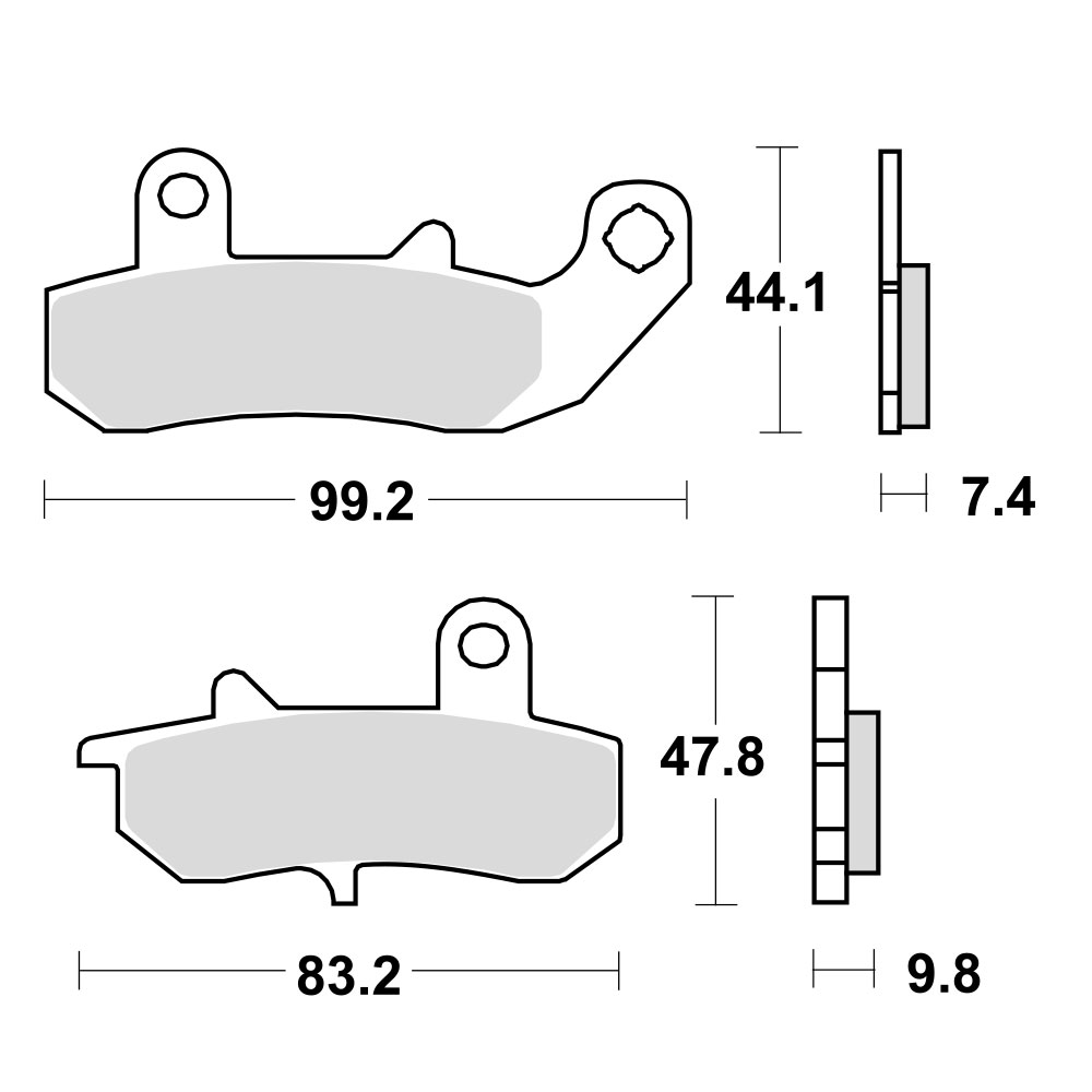 DISK PLOČICE TRW MCB615 ( ORGANIC )