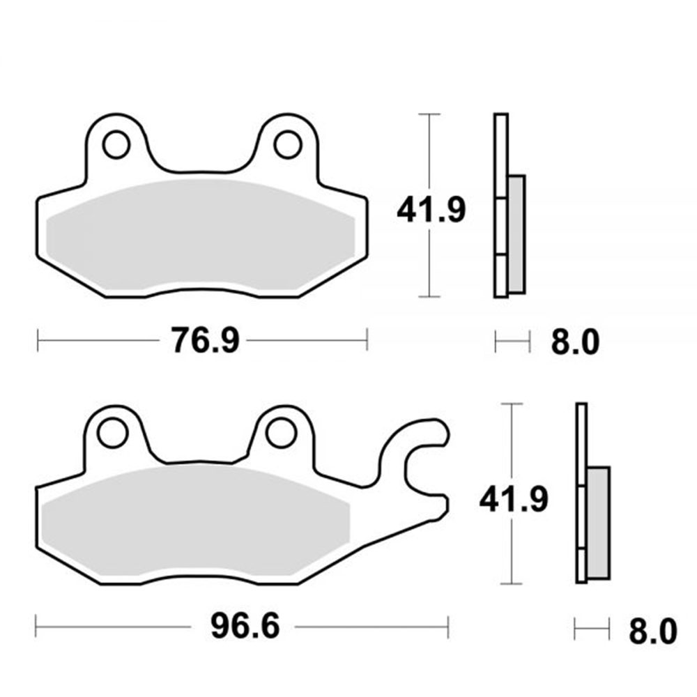DISK PLOČICE ZA MOTOCIKLE TRW MCB615SRM ( MAXI - SCOOTER SINTER )