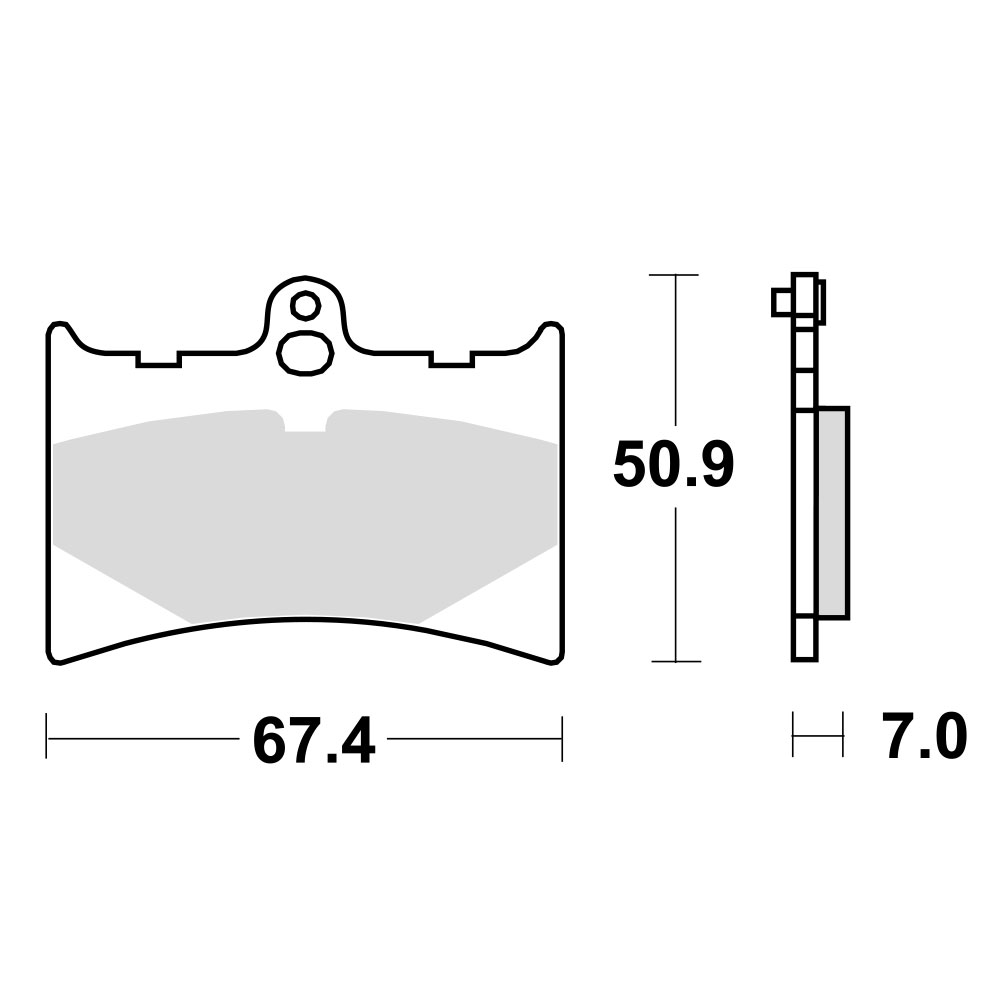DISK PLOČICE TRW MCB575SI ( SINTER )