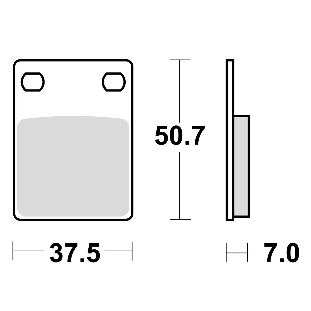 DISK PLOČICE TRW MCB582 ( ORGANIC )