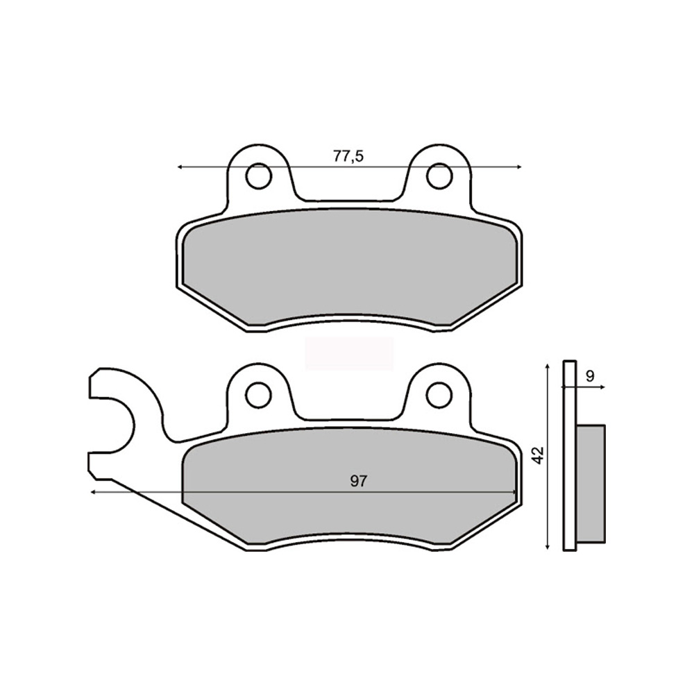 DISK PLOČICE ZA MOTOCIKLE RMS SUZUKI BURGMAN 250/400CC ZADNJE