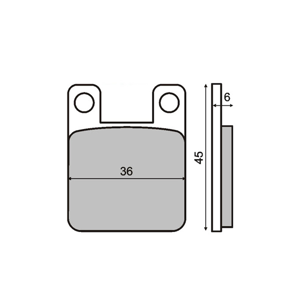 Disk pločice RMS Yamaha Jog.BWS.Peugeot V-Clic 50cc 4T prednje