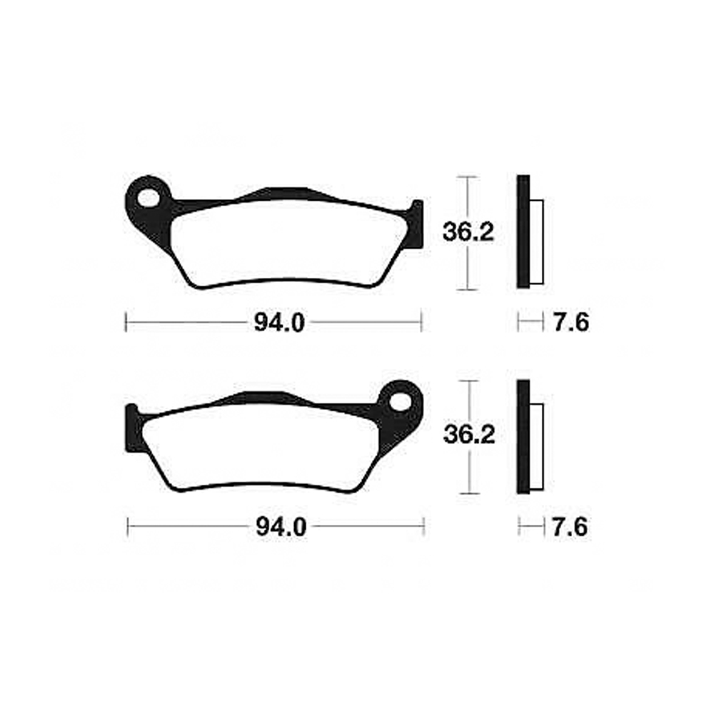 DISK PLOČICE ZA MOTOCIKLE MF163 ( VCP12188 ) SINTER TECNIUM