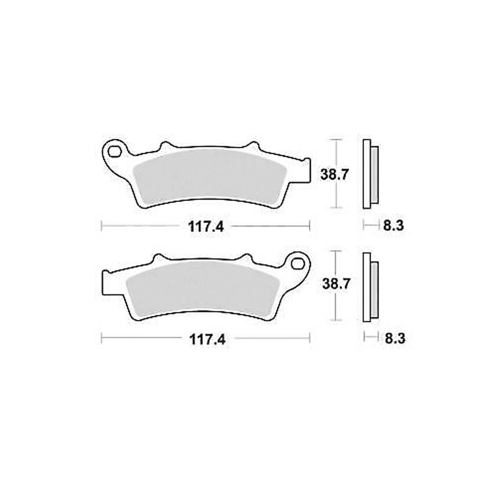 DISK PLOČICE ZA MOTOCIKLE ME208 ( VCP10746 ) TECNIUM