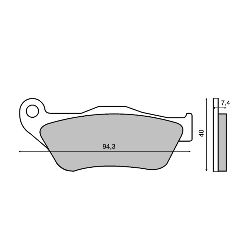 DISK PLOČICE ZA MOTOCIKLE TRW MCB768 ( ORGANIC )