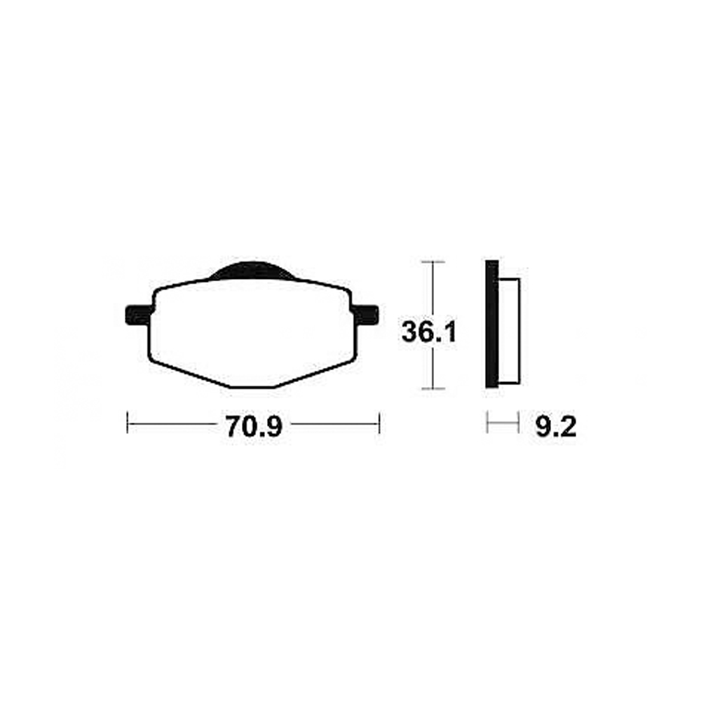 DISK PLOČICE ZA MOTOCIKLE ME46 ( VCP10736) TECNIUM