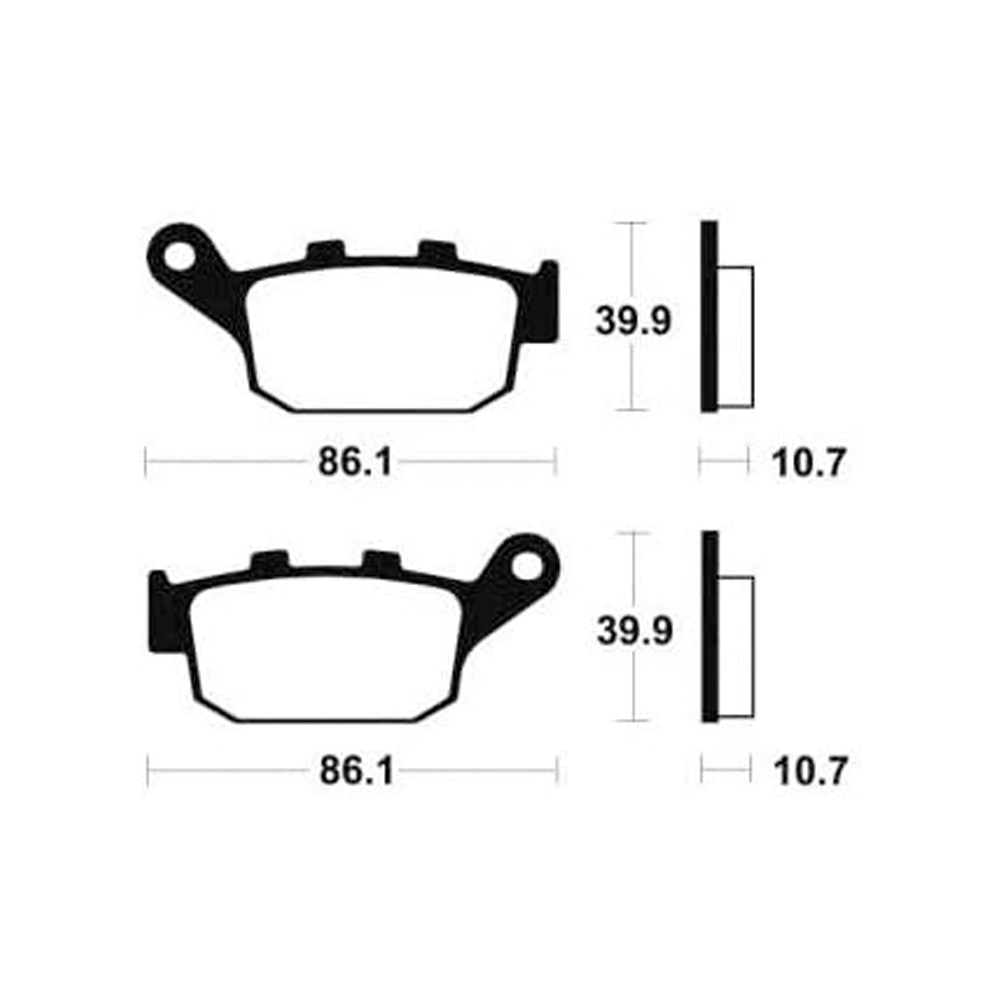 DISK PLOČICE ZA MOTOCIKLE ME85 ( VCP10735 ) TECNIUM