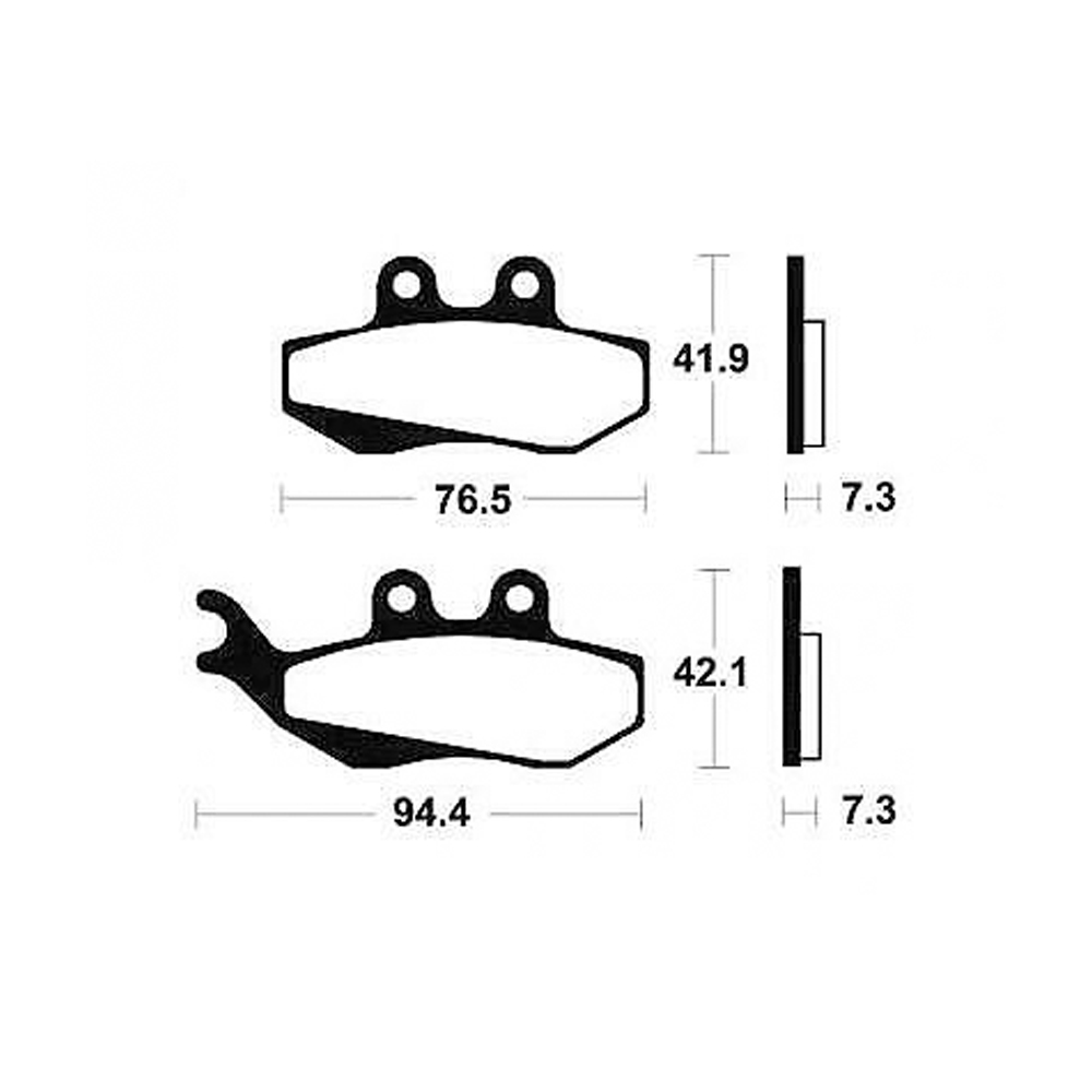 DISK PLOČICE ME171 YAMAHA MAJESTY ( S1082 ) TECNIUM