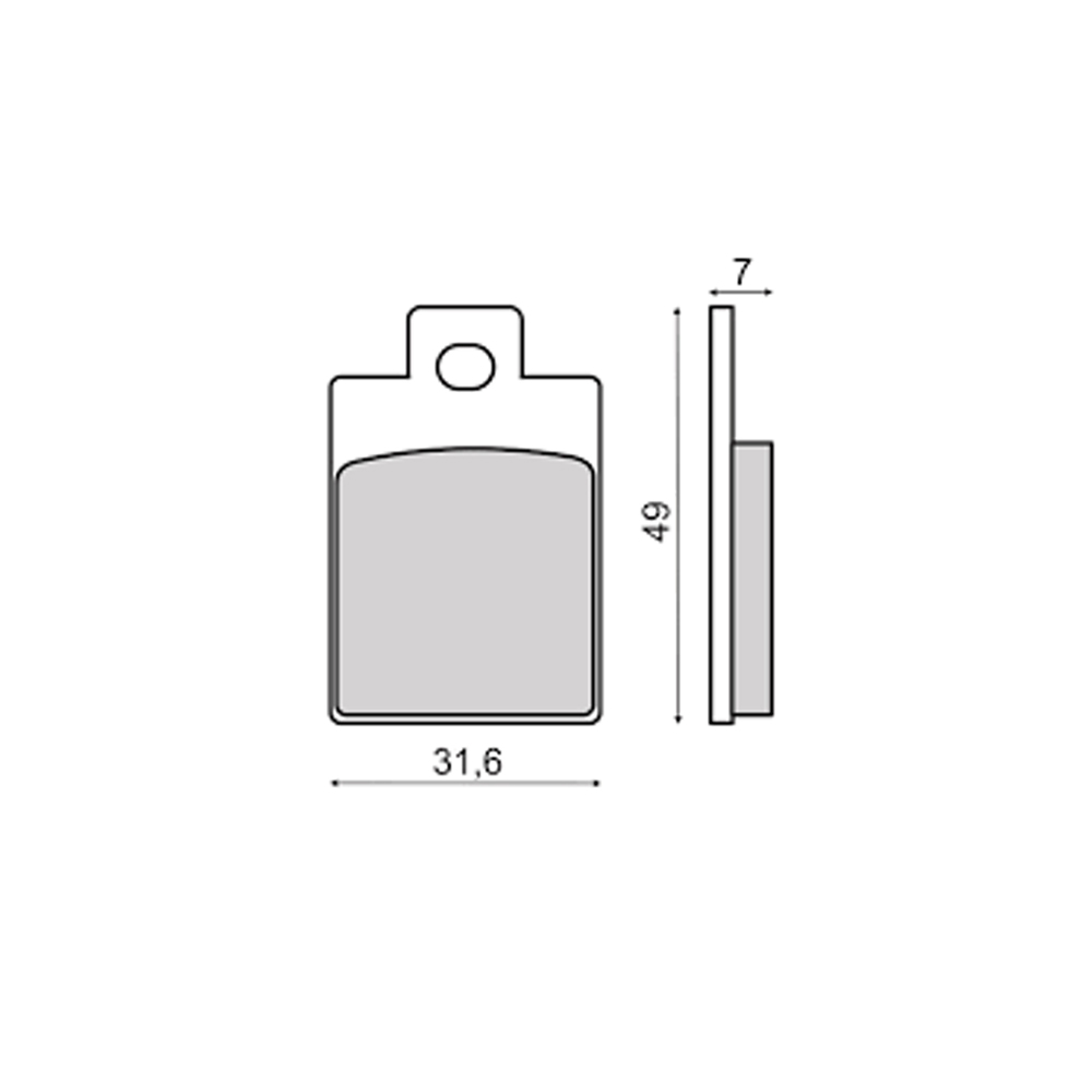 DISK PLOČICE ZA MOTOCIKLE GILERA STORM 50CC RMS