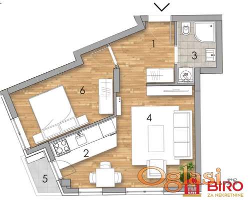 ~~~ Dvosoban nadomak CENTRA, 42m2 ~~~
