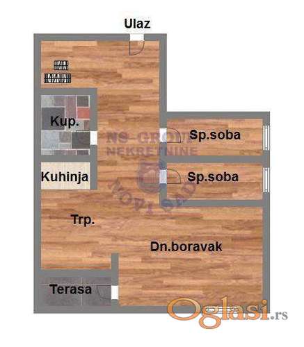Dvoiposoban stan u Petrovaradinu, 54m2