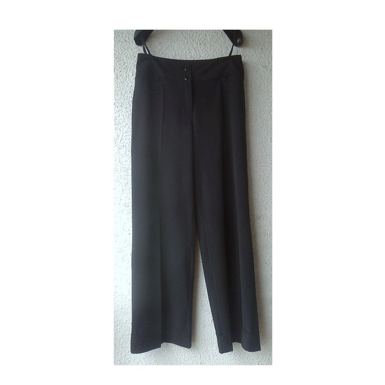crne pantalone široke nogavice br 42 YESSICA