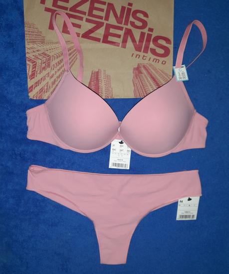 Tezenis roze microfiber push up 80B/M NOVO!%