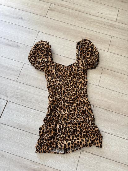Leopard Zara puf haljina NOVO.