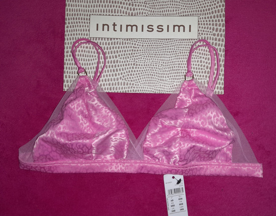 Intimissimi roze bralette animal print 85B NOVO!%