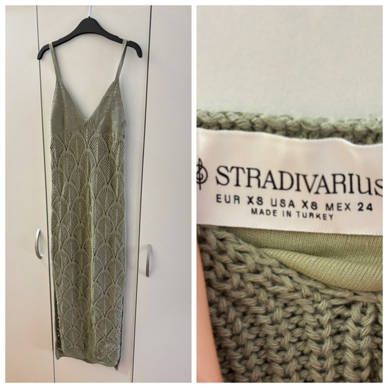 Stradivarus pletena haljina XS/S
