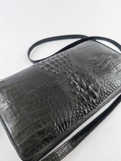 Vintage krokodil kožna torba clutch