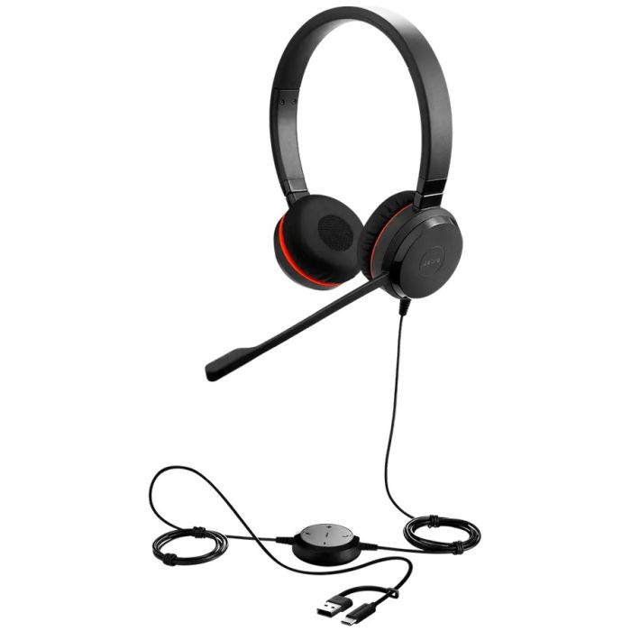 Žičane slušalice Evolve 20 SE MS Stereo Jabra crne
Žičane slušalice Evolve 20 SE MS Stereo Jabra crne