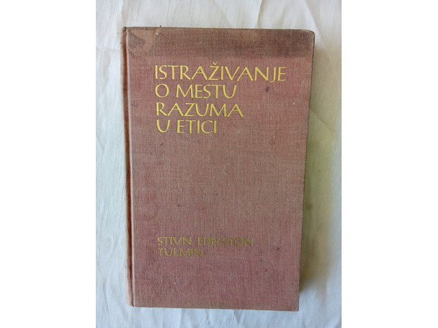 Istraživanje O Mestu Razuma U Etici-Stivn Edelston Tulm