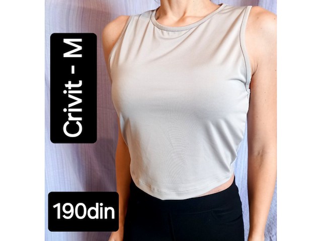 Crivit ženska majica crop krem M/38