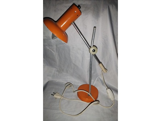 Vintage MCM Stona Lampa Narandžaste Boje
