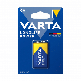 BATERIJA 9V , ALKALNA , VARTA