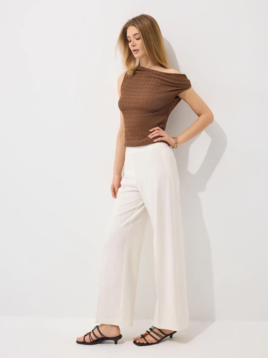 Wide leg pantalone