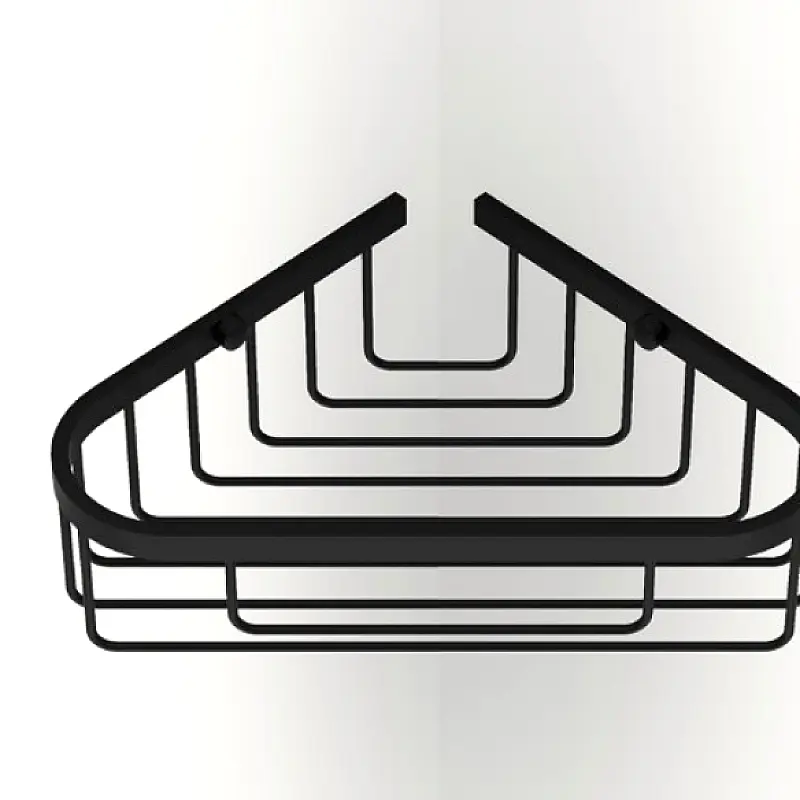 POLICA UGAONA 6X22X14.5CM OBRADA CRNA MAT DECOR WALTHER