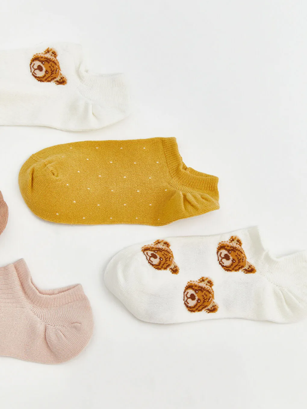 LCW DREAM Ženske Šarene Sneaker Čarape, Pakovanje Od 5 Komada