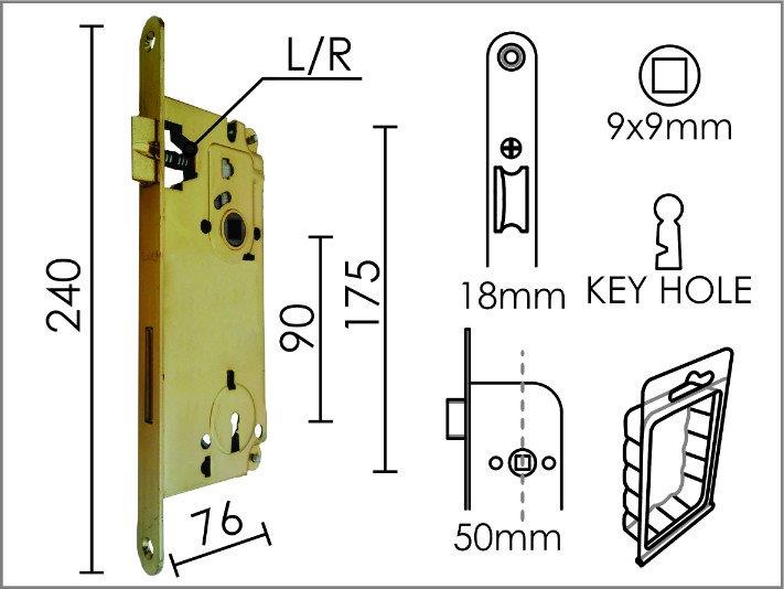 Brava za drvena vrata IDEA K klj prihvatnik 3.stepen