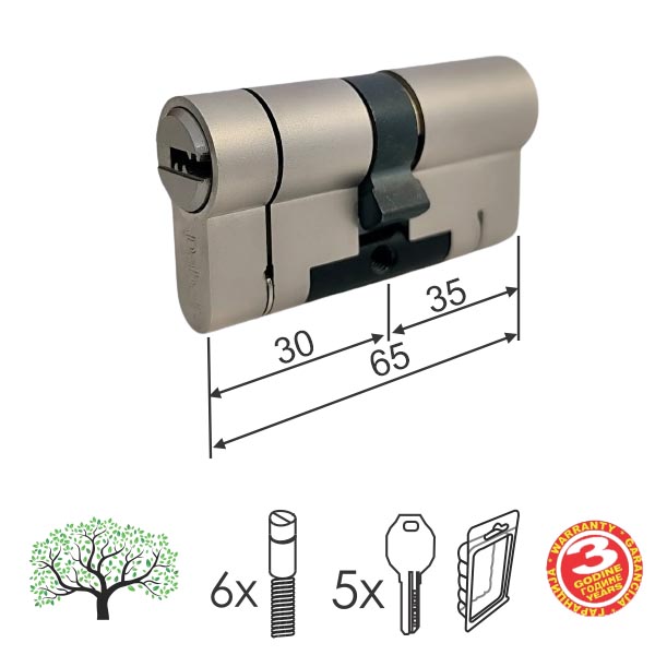 Cilindar kodirani CL2080 SS 65mm(30-35) DBP2