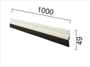 Lajsna diht za vrata ČT 1 Bela 49x1000mm OPD