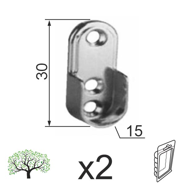 Nosač šipke N7000 Hr fi15x30mm (2kom) DBP1