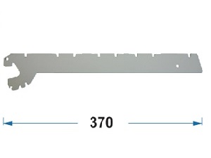 Nosač police N17 -2H table više uglova (tip N) boja RAL9001