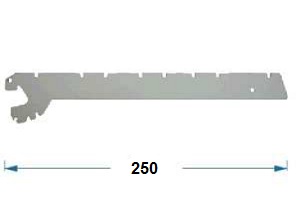 Nosač police N17 -2H table više uglova (tip N) boja RAL9001