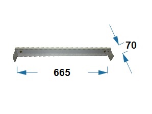 Poklopac police N12 -poklopac police (tip N) boja RAL9001