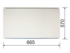 Tabla za policu T2 -postolje boja RAL9001 (tip N)