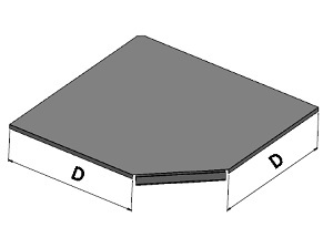 Tabla za policu T5 T5 za ugaonu policu(tip N)